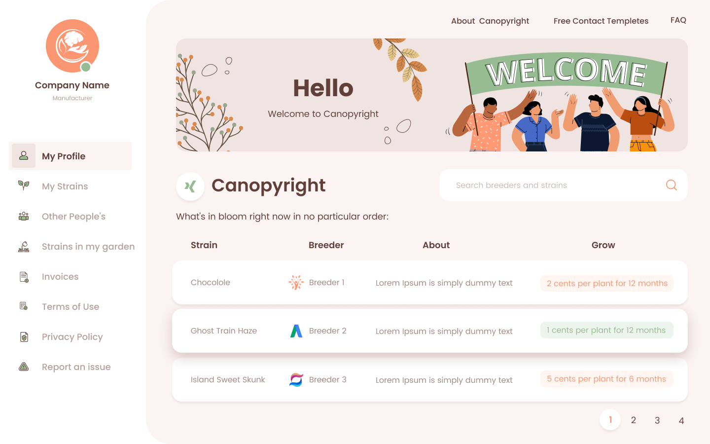 Dashboard Web App UI/UX Design - Hipfolio