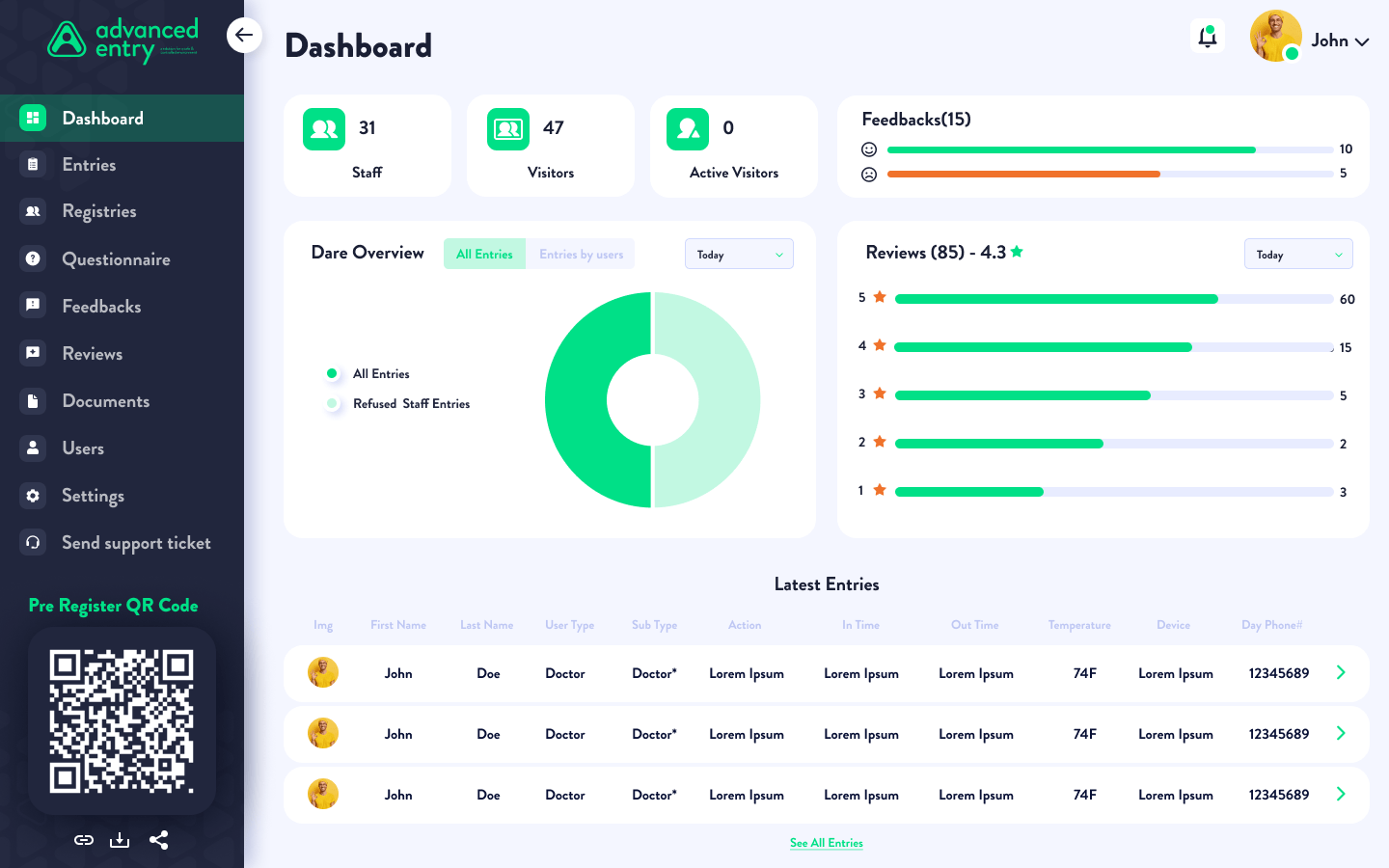 Dashboard Web App UI/UX Design - Hipfolio