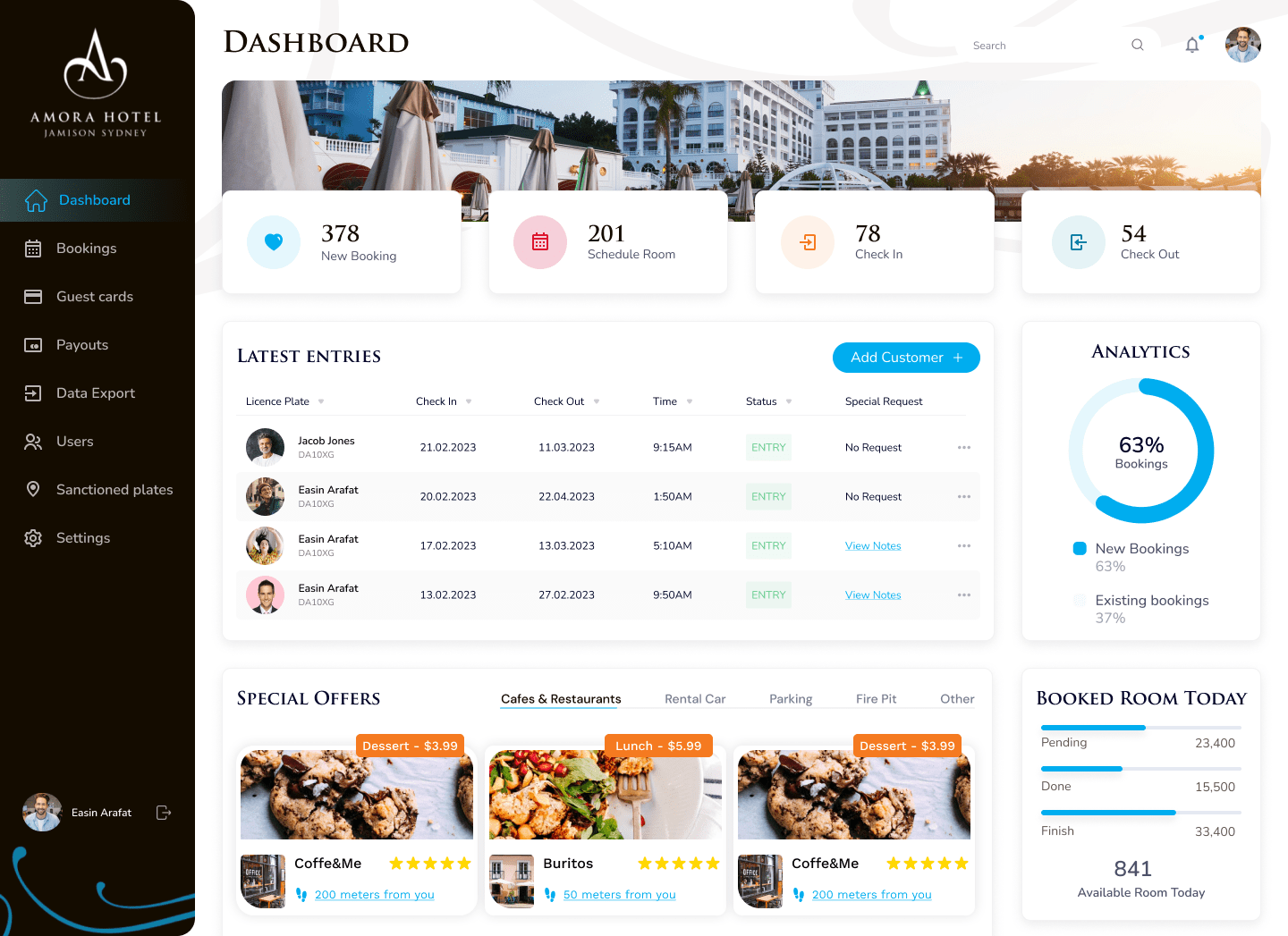 Dashboard Web App UI/UX Design - Hipfolio
