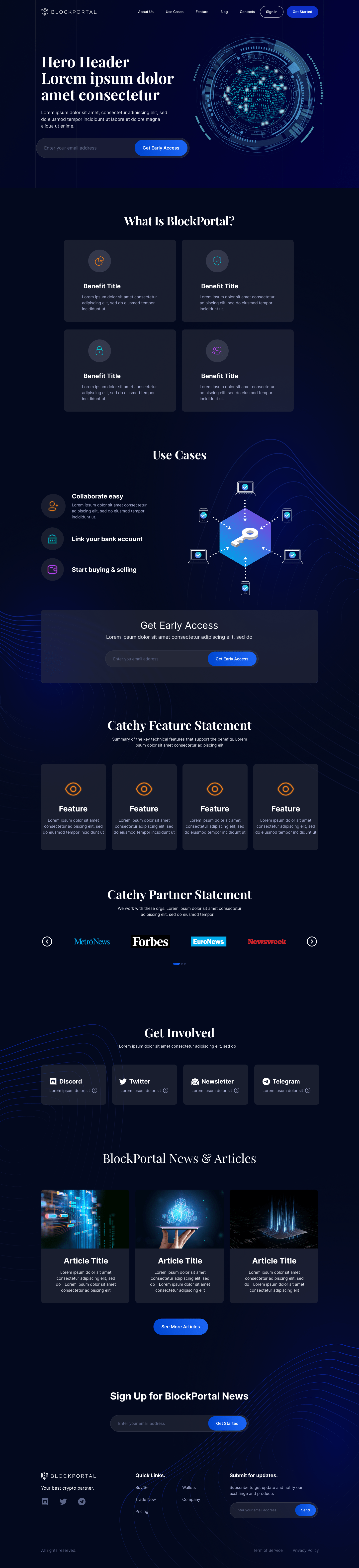 Web3 Website UI/UX Design - Hipfolio