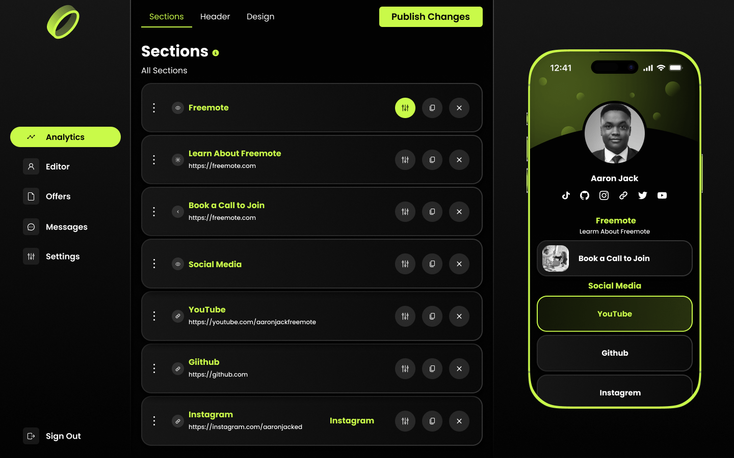 Dashboard Web App UI/UX Design - Hipfolio