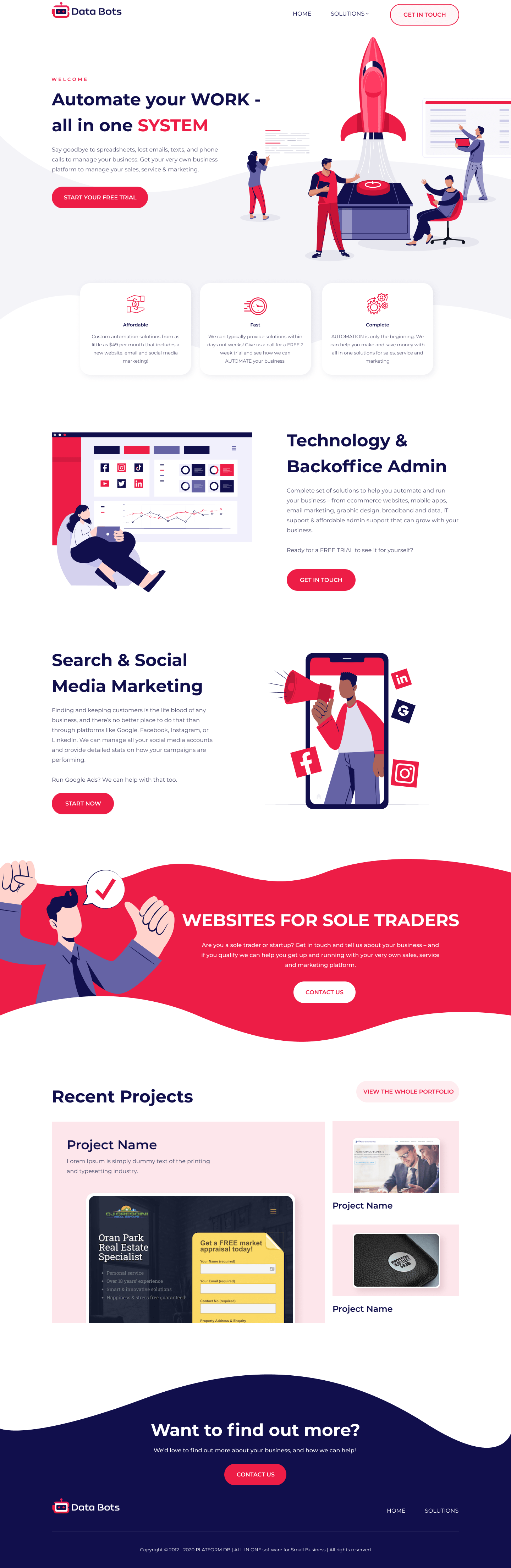 Website UI/UX Design - Hipfolio