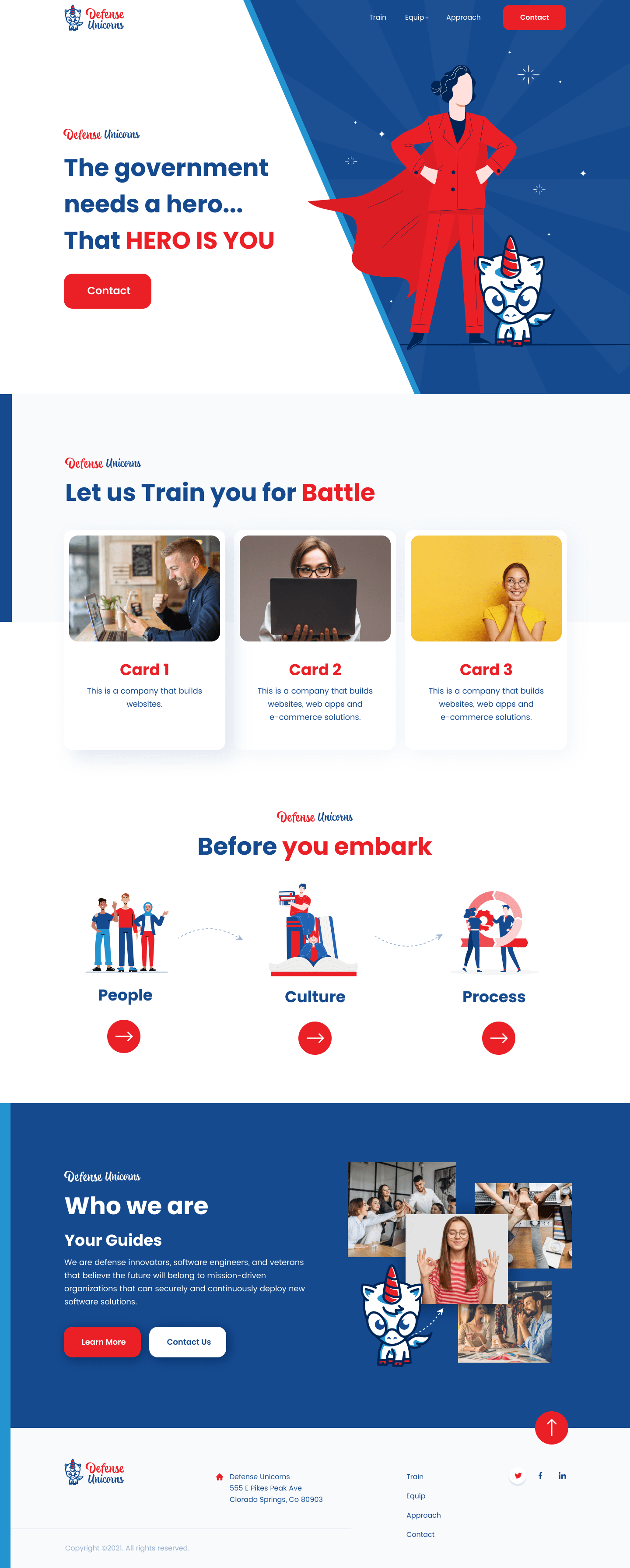 Military Website UI/UX Design - Hipfolio
