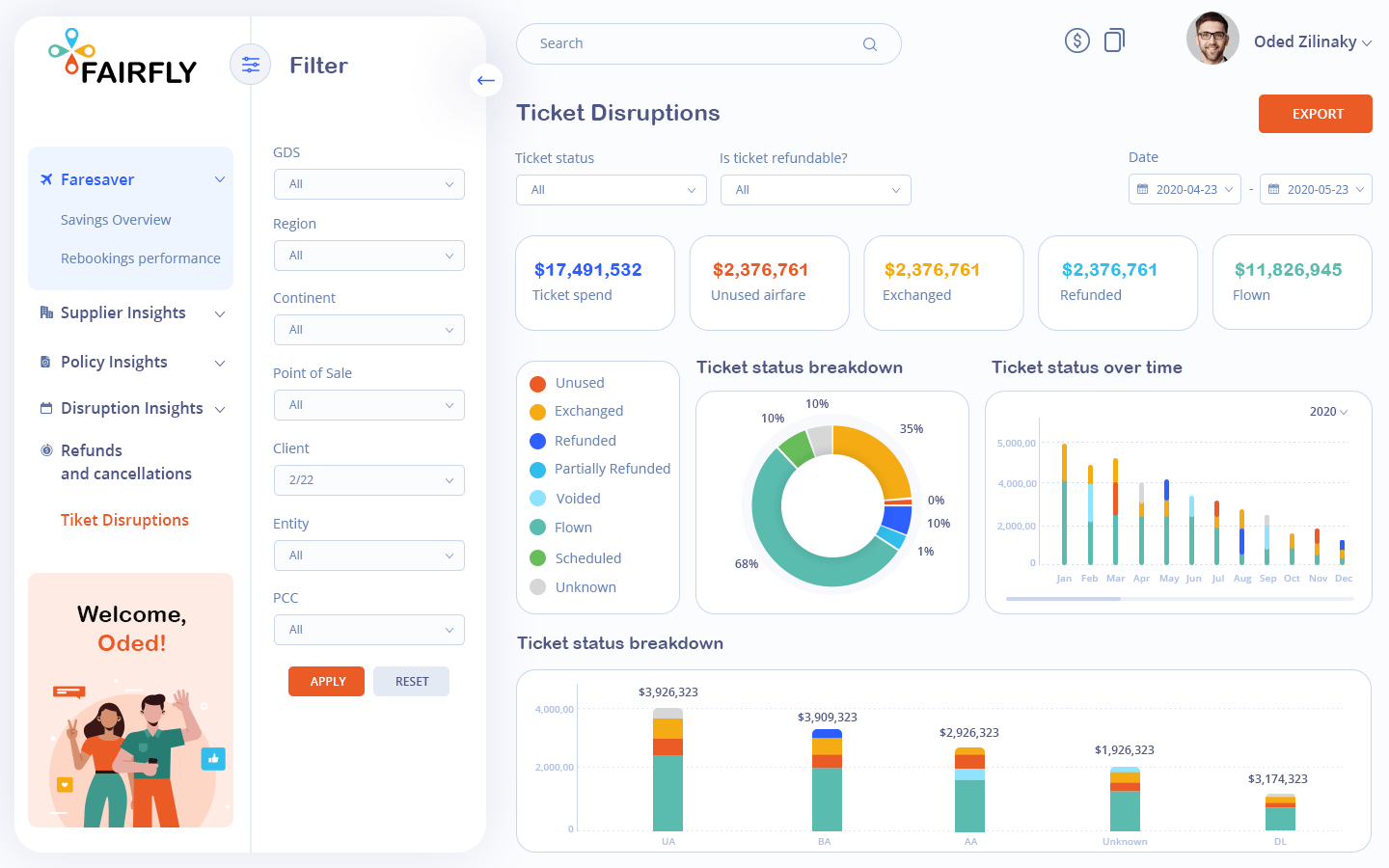Dashboard Web App UI/UX Design - Hipfolio