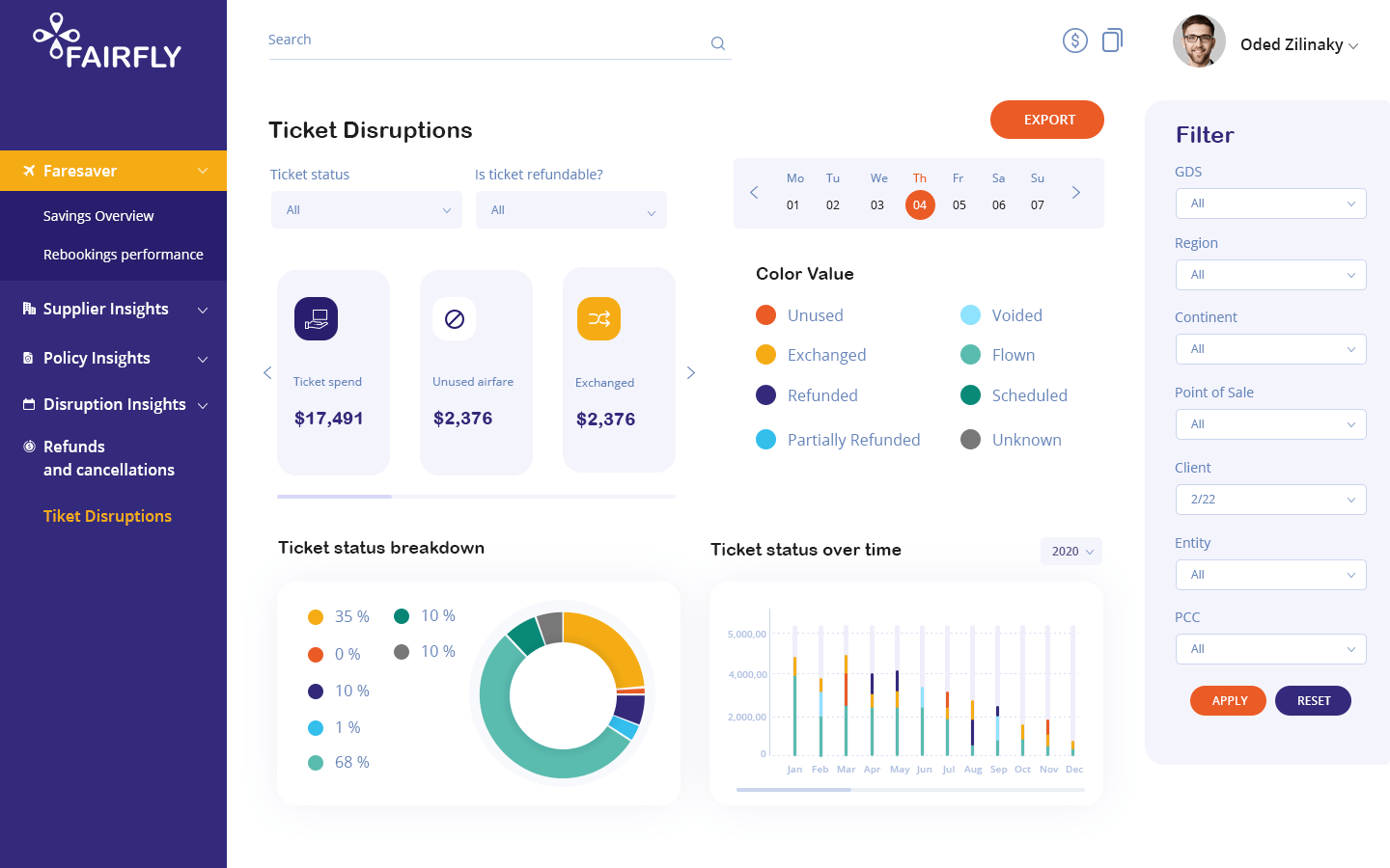 Dashboard Web App UI/UX Design - Hipfolio