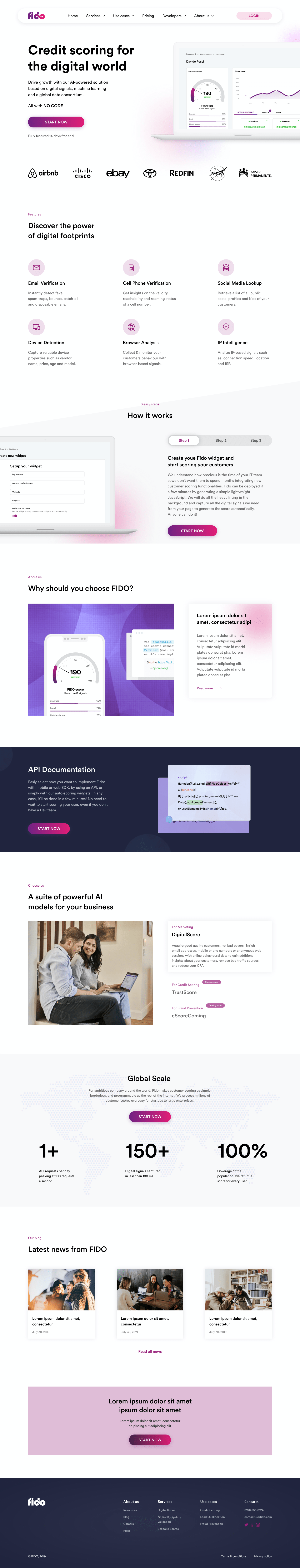 Website UI/UX Design - Hipfolio