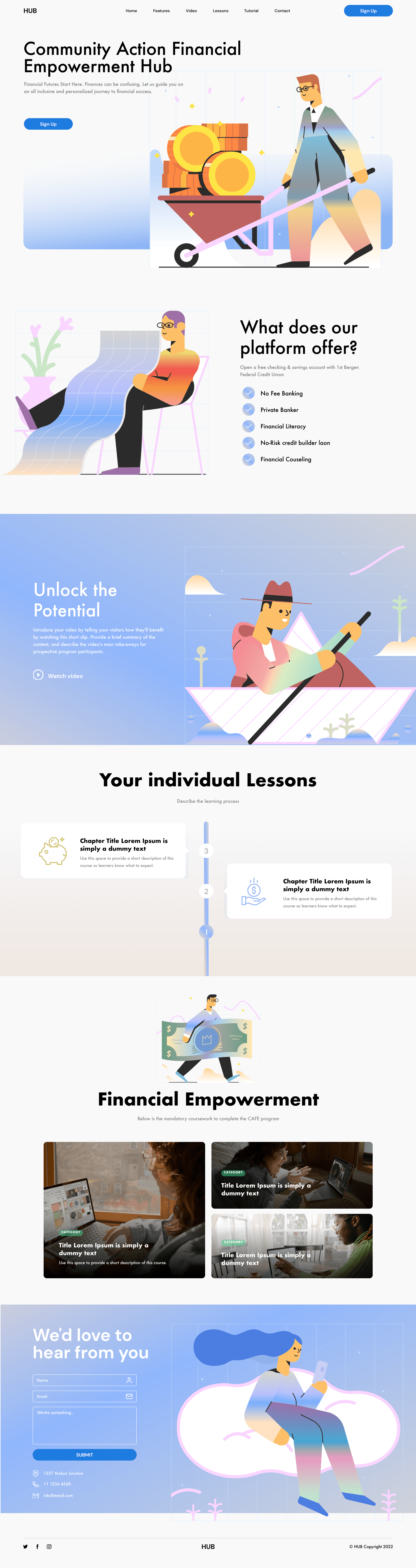 Website UI/UX Design - Hipfolio
