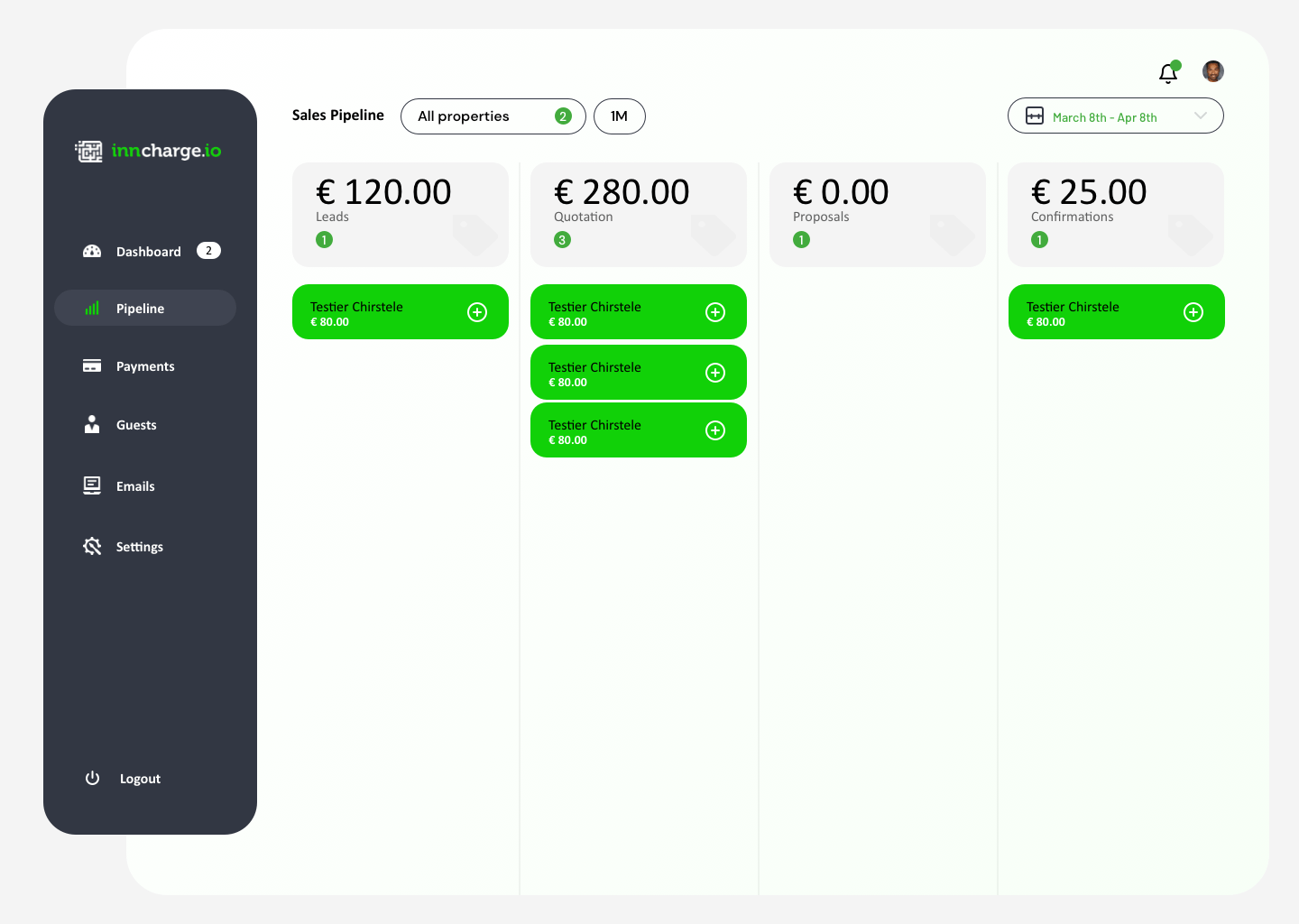 Dashboard Web App UI/UX Design - Hipfolio