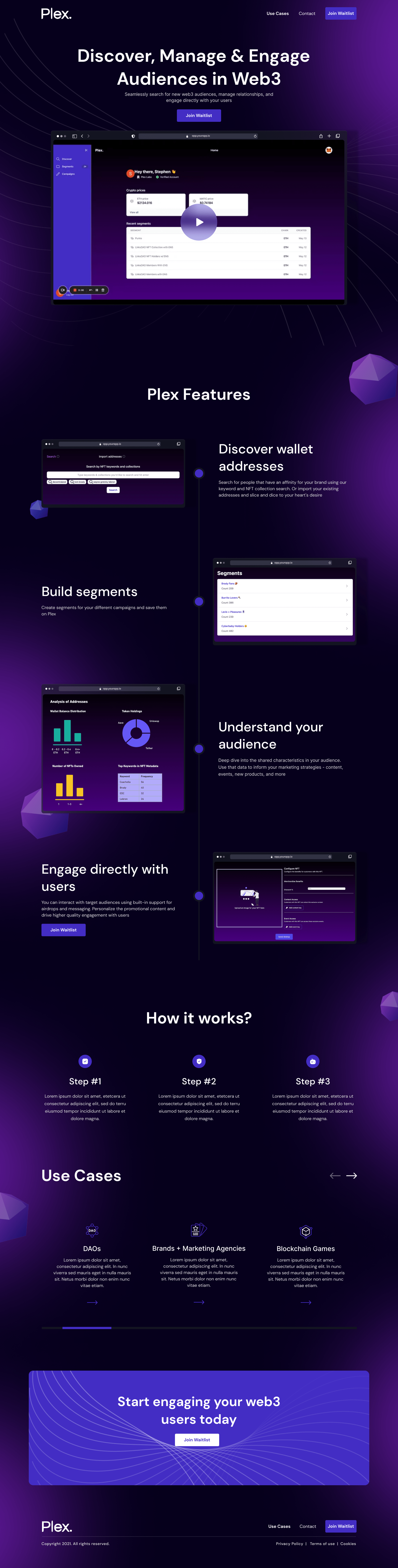 Web3 Website UI/UX Design - Hipfolio