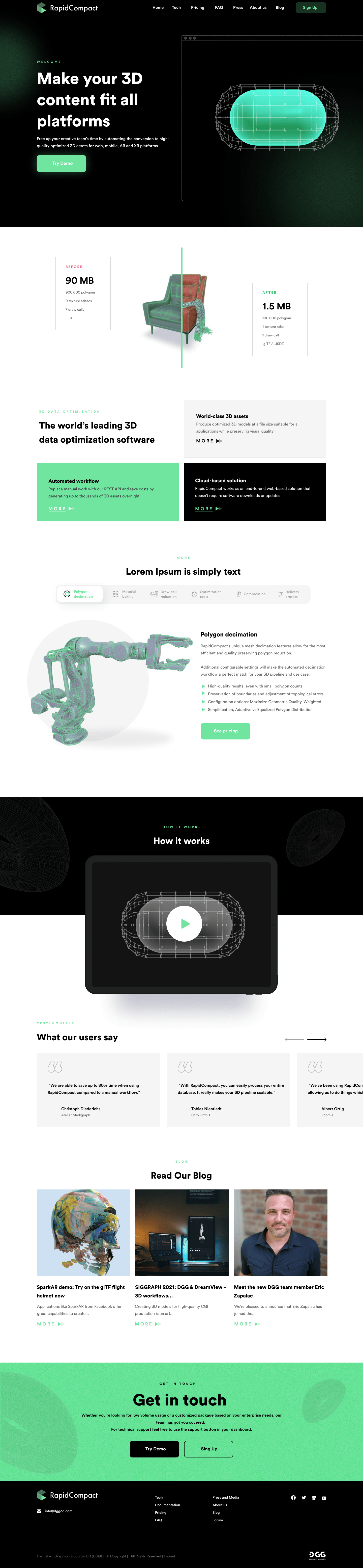 Website UI/UX Design - Hipfolio