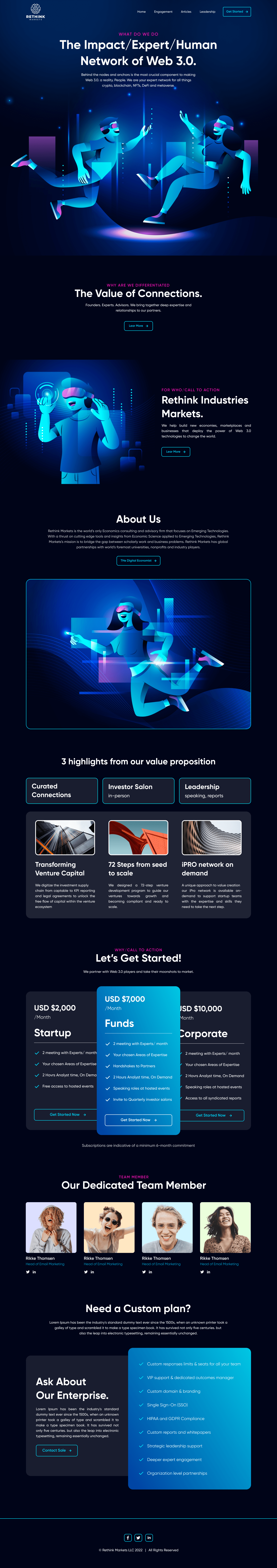 Web3 Website UI/UX Design - Hipfolio