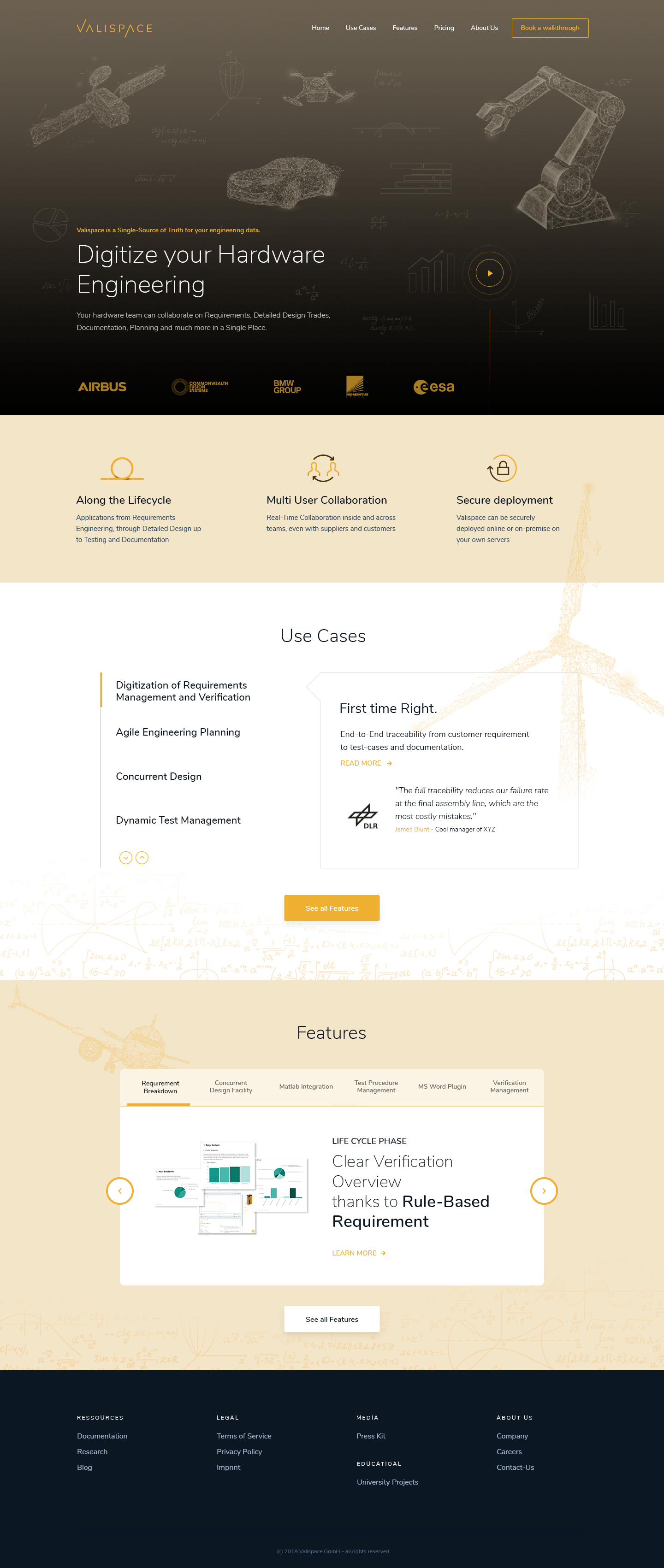 Space Website UI/UX Design - Hipfolio